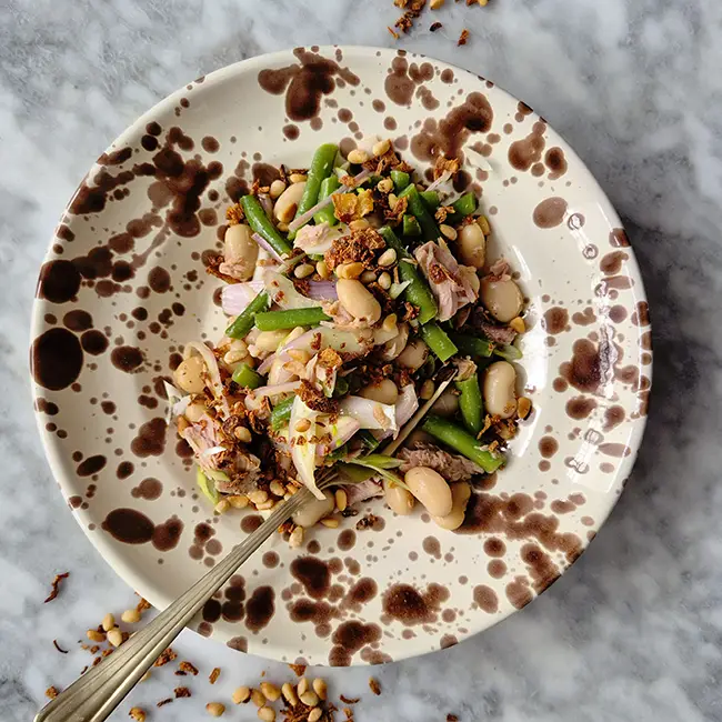 Snelle niçoise – salade met limabonen en tonijn