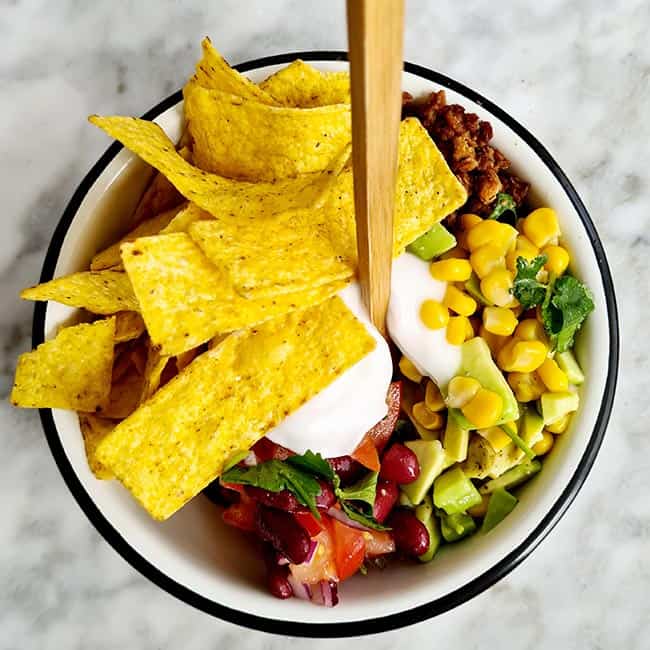 Nacho bowl maken - snel diner of late-night snack